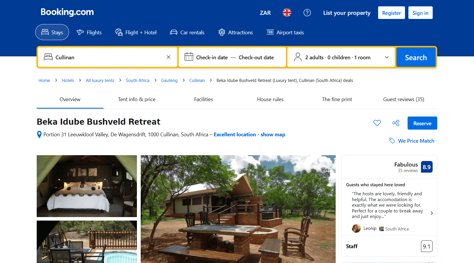 Recharge at the top 14 camping spots in Pretoria!